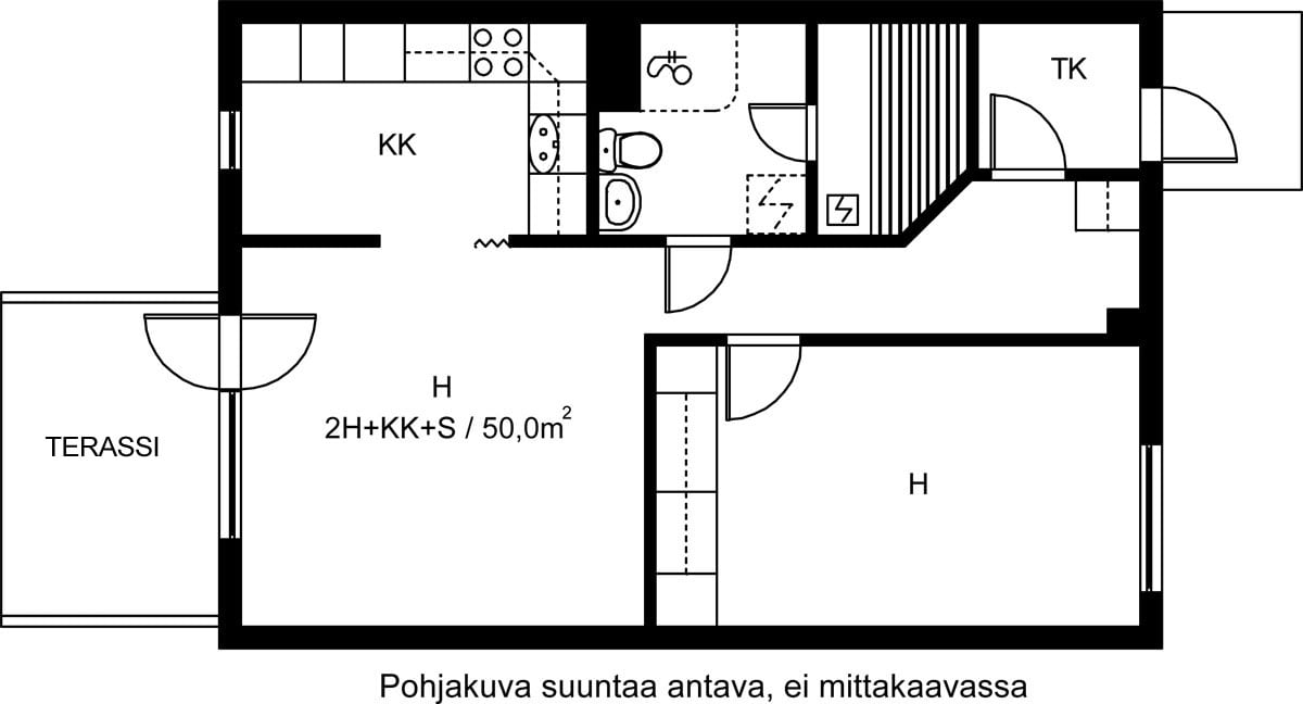 Vuokra-asunto, 2h+k+s, 50 m², Niittymaantie 3, Niittykumpu, Espoo