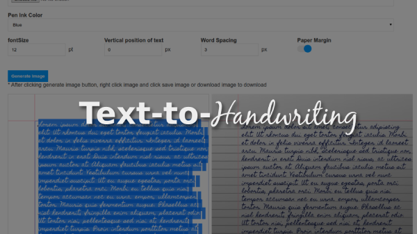 Text to Handwriting
