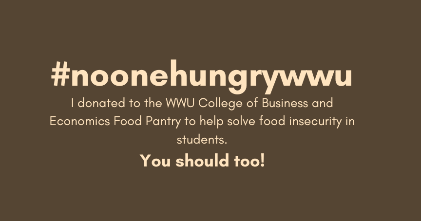 Western Washington University | CBE Food Pantry Fundraiser 2024