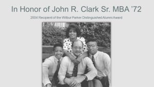 Johnson Class Campaigns | John R. Clark Sr., MBA '72 Legacy Campaign