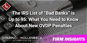 Updated IRS List of "Bad Banks"
