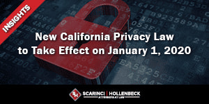 New California Privacy Law to Take Effect on January 1, 2020