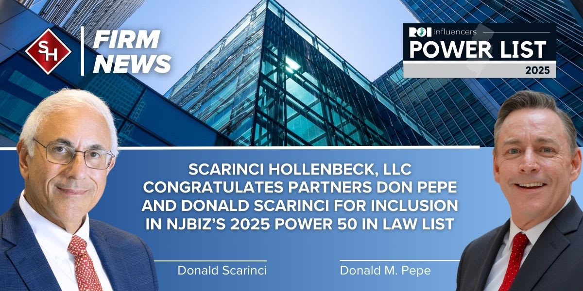 Don Pepe and Donald Scarinci Named to NJBIZ's 2025 Power 50 in Law List