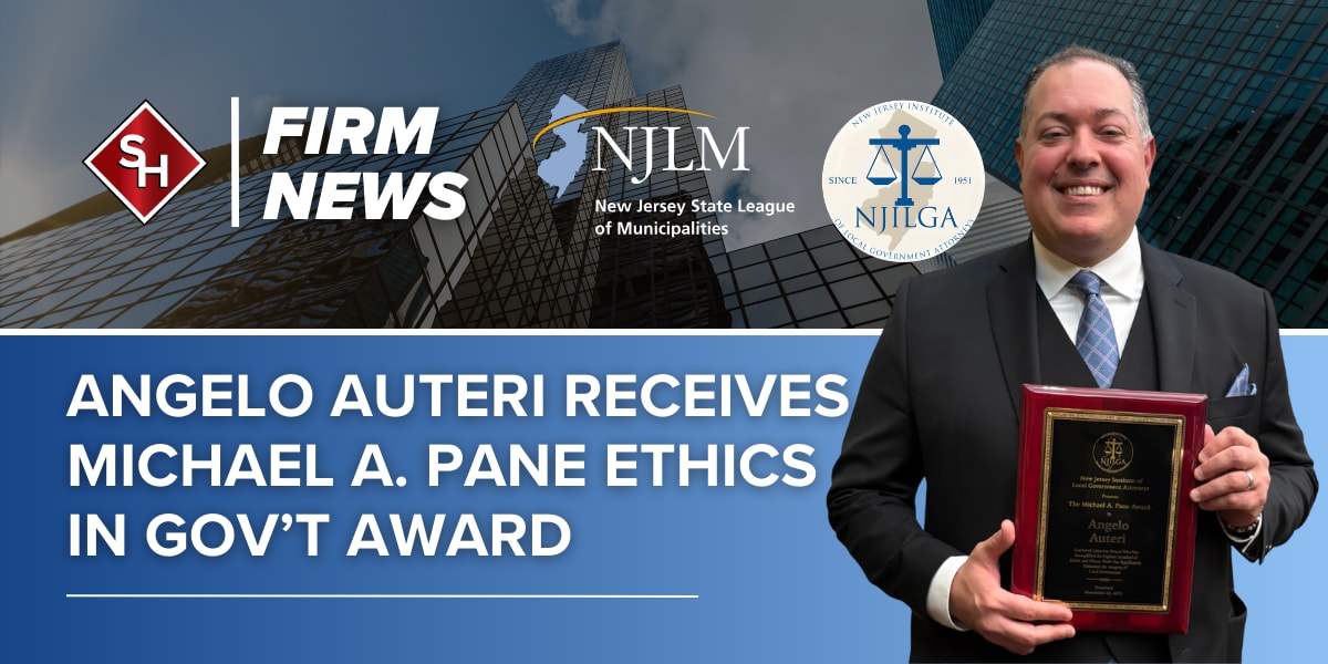 Scarinci Hollenbeck Partner Angelo Auteri Receives the Michael A. Pane ...