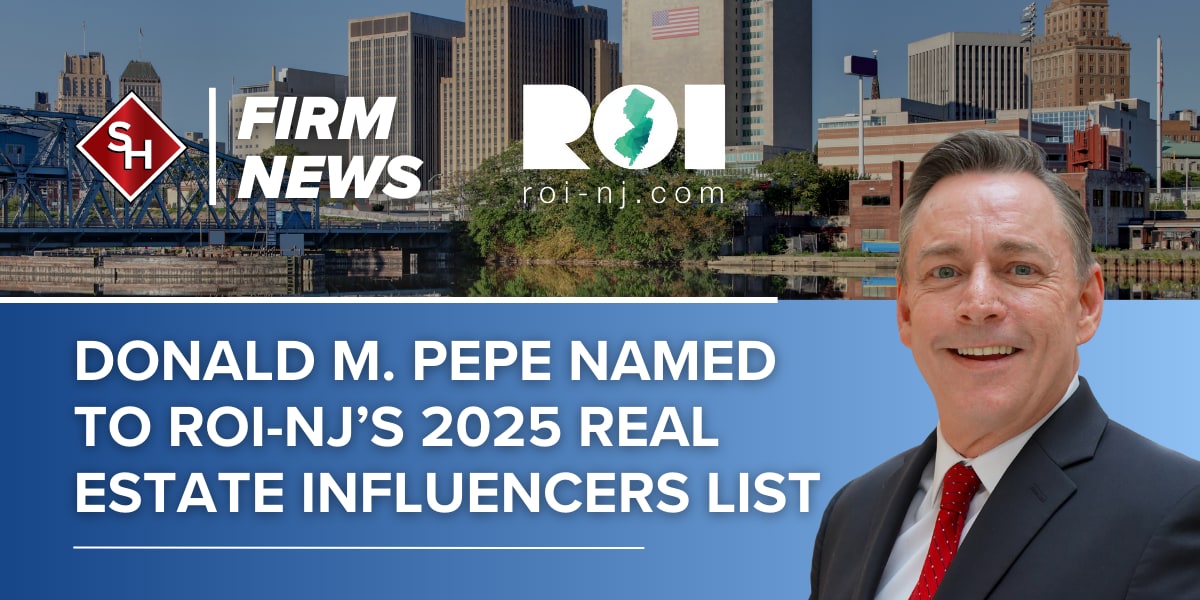 Donald M. Pepe Named ROI-NJ Real Estate Influencer 2025