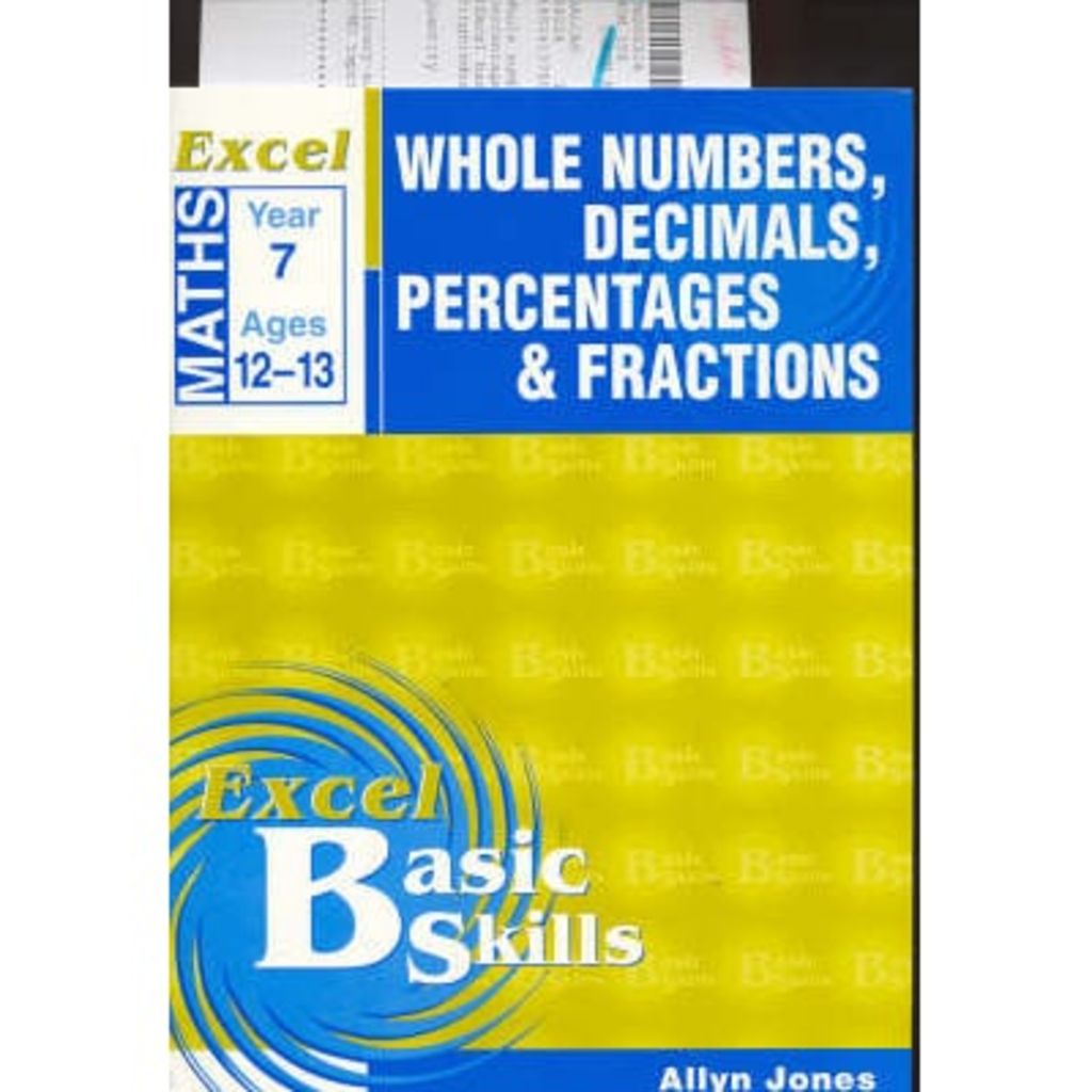 Excel Whole Numbers Fractions Decimals Percentages Whole Numbers 