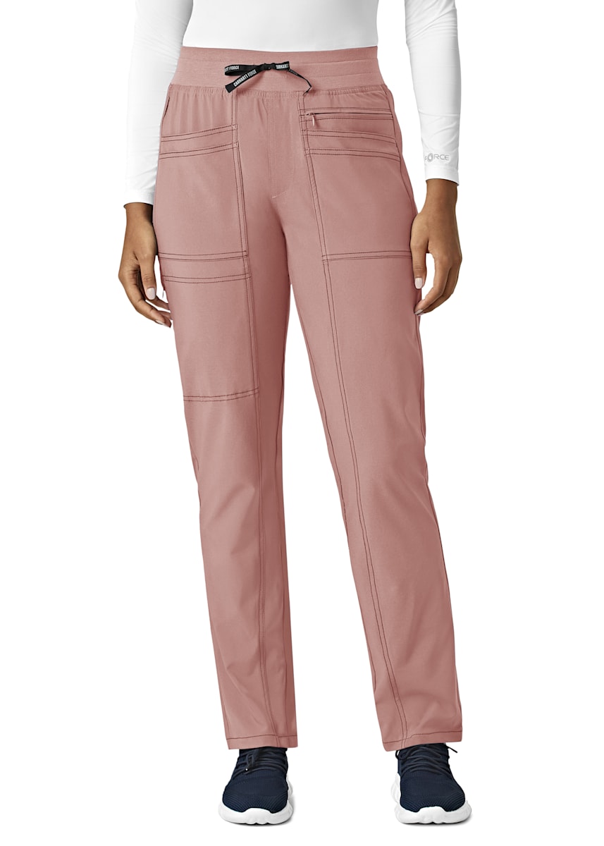 8-Pocket Rib Knit Waistband Cargo Pant | Scrubs & Beyond