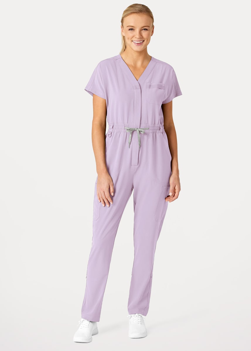 9-Pocket Zip Front Women's Jumpsuit | Scrubs & Beyond
