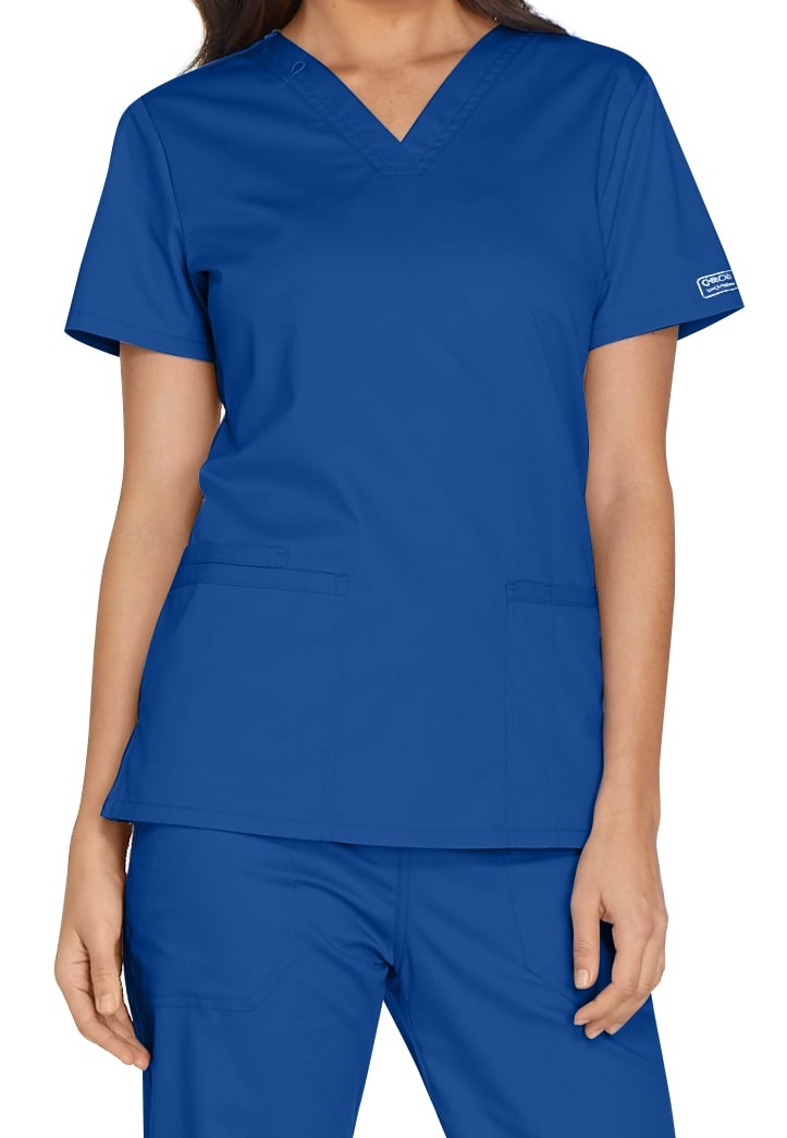 Cherokee Workwear Core Stretch V-neck Bungee Loop | Scrubs & Beyond