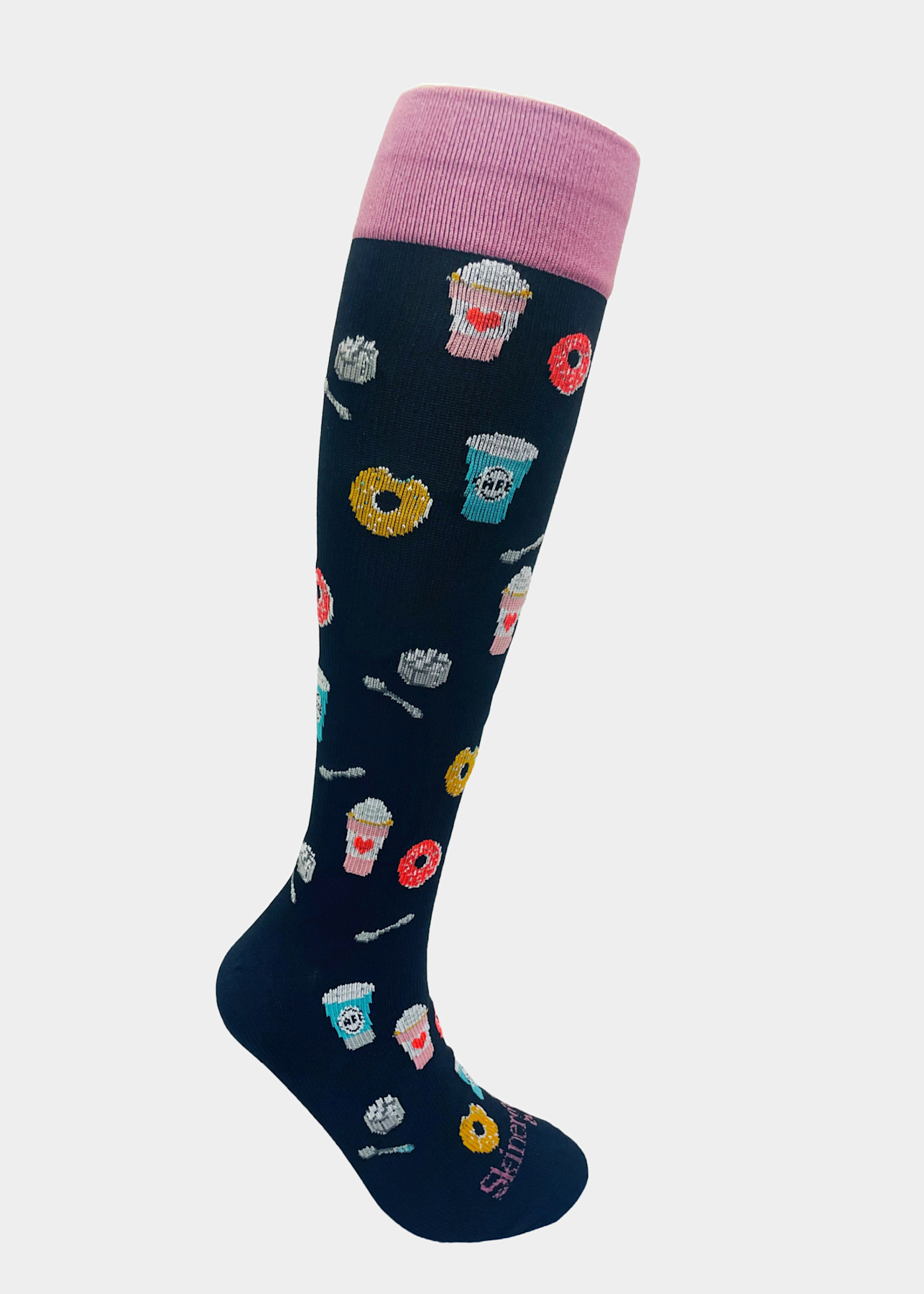 Skinergy Skinergy Coffee & Donuts Compression Sock | Scrubs & Beyond