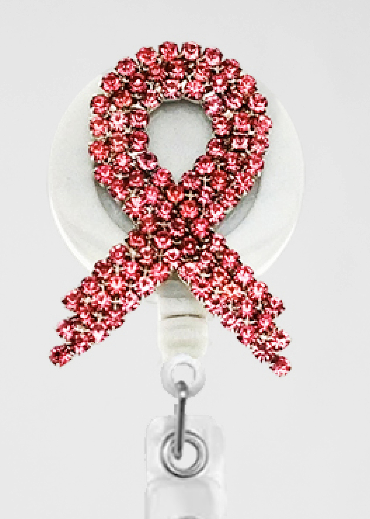 Breast Cancer Ribbon Badge Reel | Scrubs & Beyond