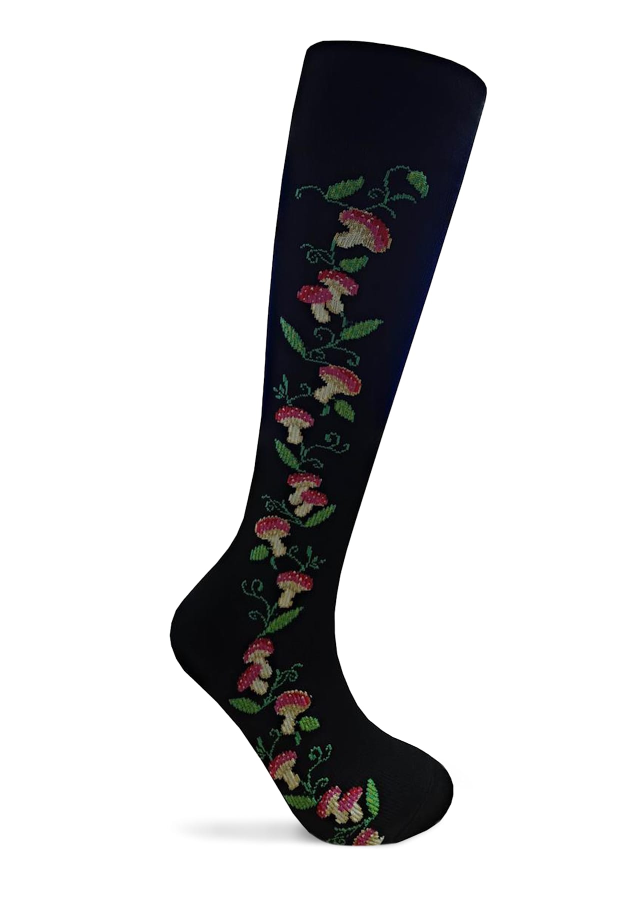 Mushroom Vine Print Compression Socks | Scrubs & Beyond