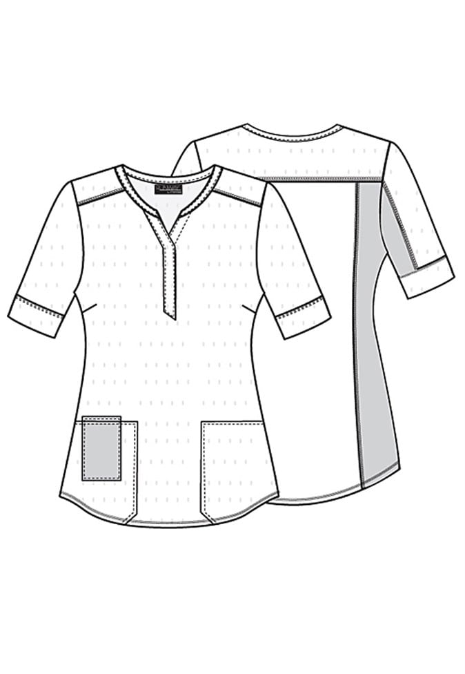 Cherokee Runway 3/4 Sleeve V-neck Scrub Tops | Scrubs & Beyond | Scrubs ...