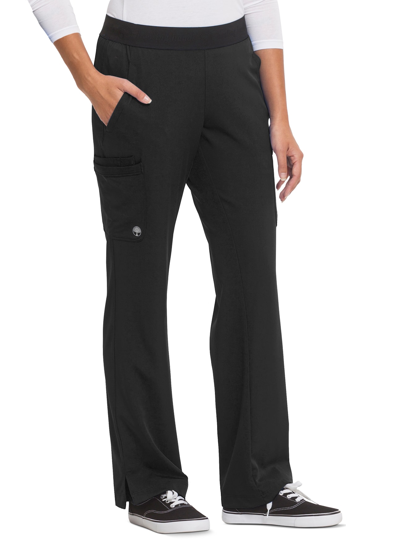 HH Works Rachel 6 Pocket Straight Leg Yoga Waist Scrub Pant | Scrubs ...