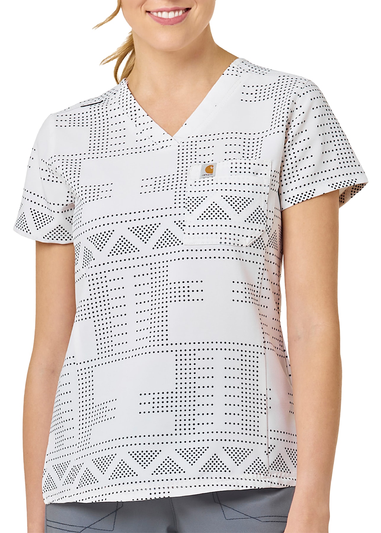 Carhartt Force Malt Geo Aztec Tuck-In Print Top | Scrubs & Beyond ...