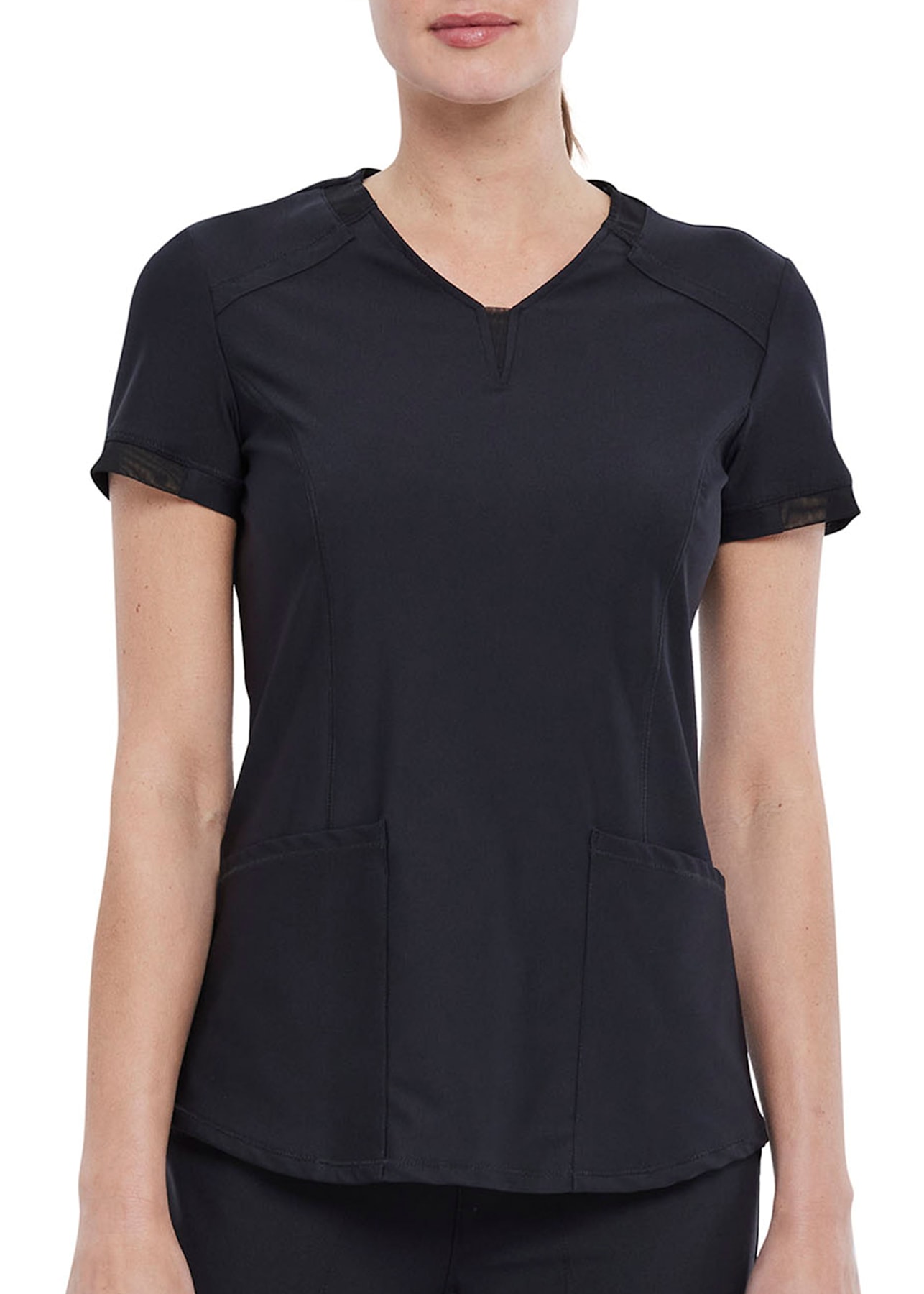 Form by Cherokee Mesh Insert 3-Pocket V-Neck Scrub Top | Scrubs & Beyond