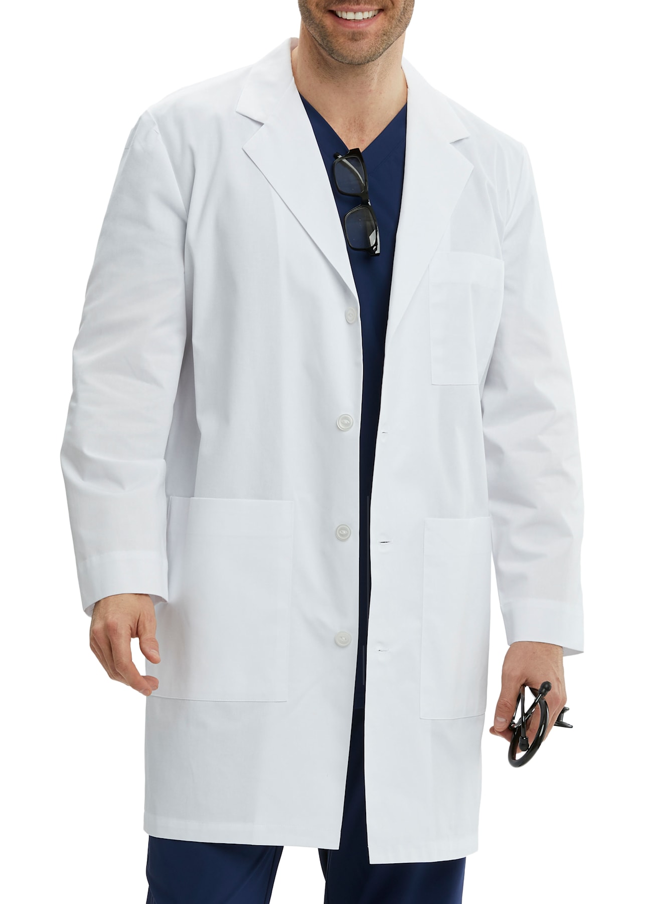 Grey's Anatomy Men's 37 Inch 6 Pocket Lab Coat | Scrubs & Beyond