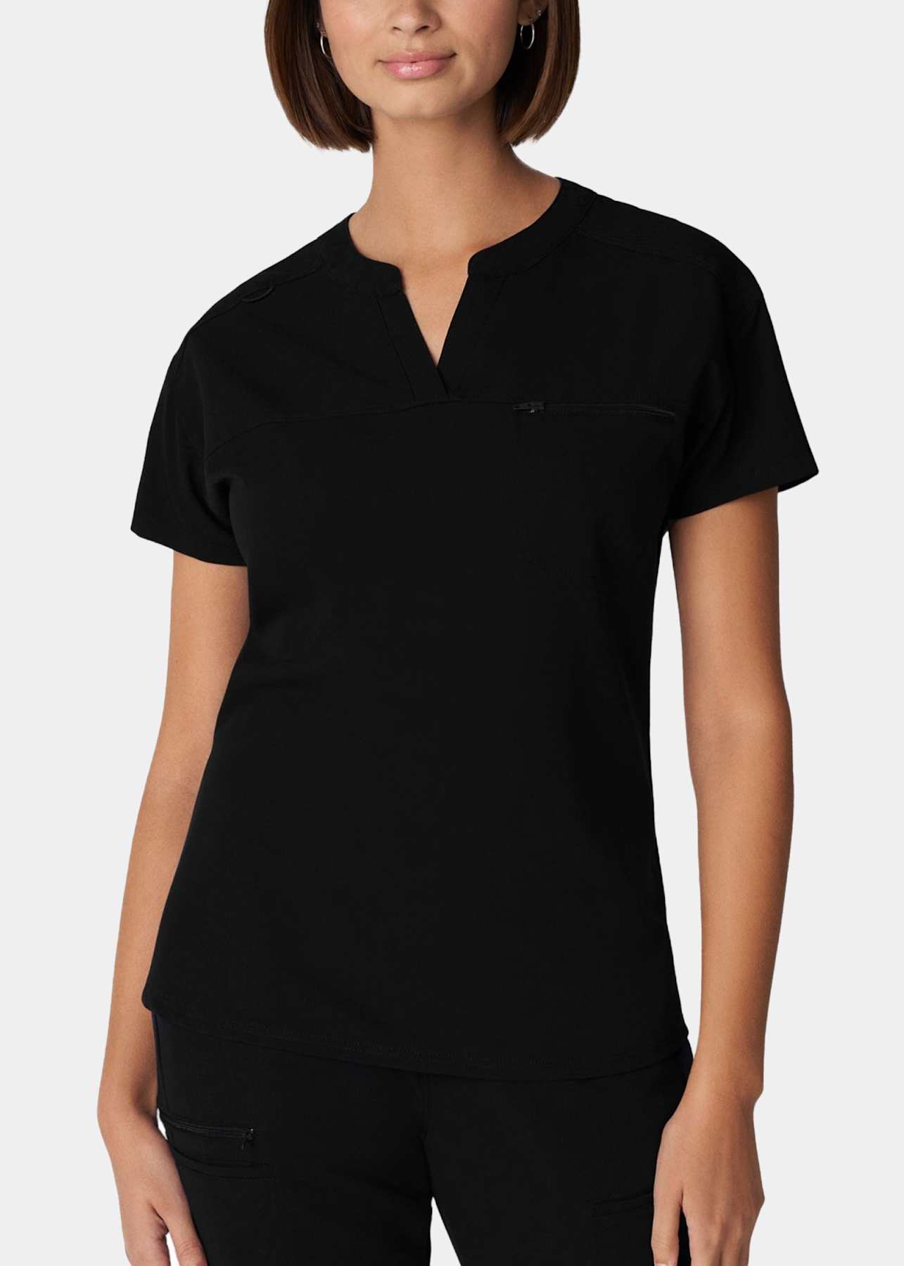 2-Pocket Jersey Knit Back Notch Collar Scrub Top | Scrubs & Beyond