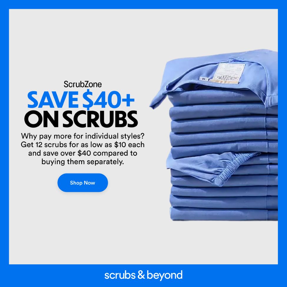 White Cross Fit White Cross Watercolor Dreams V-Neck Print Scrub Top ...