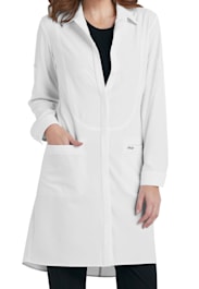 Infinity By Cherokee 40 Inch Button Front Lab Coat With Certainty ...