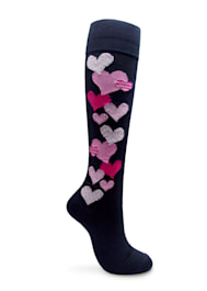 Hearts Print Compression Socks | Scrubs & Beyond