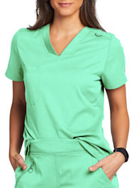 Grey's Anatomy Spandex Stretch Bree V-Neck Tuck-In Scrub Top | Scrubs ...