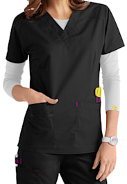 WonderFlex Verity Stretch V-Neck Scrub Tops | Scrubs & Beyond