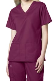 WonderWORK Women's V-Neck Scrub Top | Scrubs & Beyond
