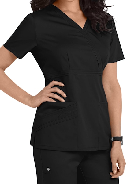 Cherokee Luxe Mock-Wrap Scrub Tops | Scrubs & Beyond