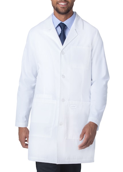 Unisex Mid-Length 4-Pocket Lab Coat | Scrubs & Beyond