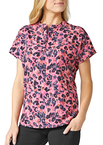 Amala V-neck Print Top | Scrubs & Beyond