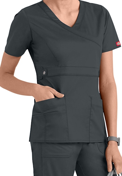 Dickies Gen Flex Youtility Mock-Wrap Scrub Tops | Scrubs & Beyond