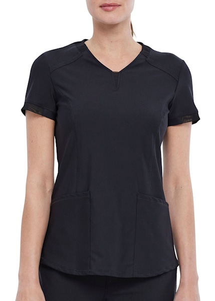 Form by Cherokee Mesh Insert 3-Pocket V-Neck Scrub Top | Scrubs & Beyond