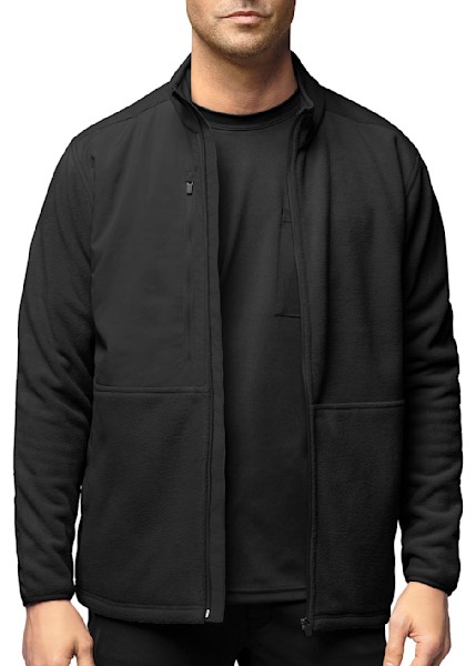 WonderWink Slate Men's Micro-Fleece Zip Jacket | Scrubs & Beyond ...