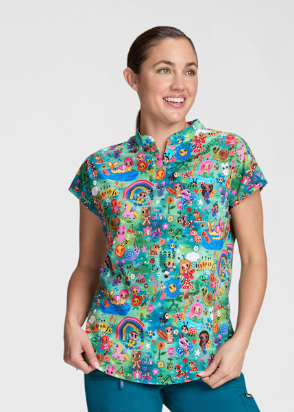 Printed Scrub Tops for Women | Scrubs & Beyond