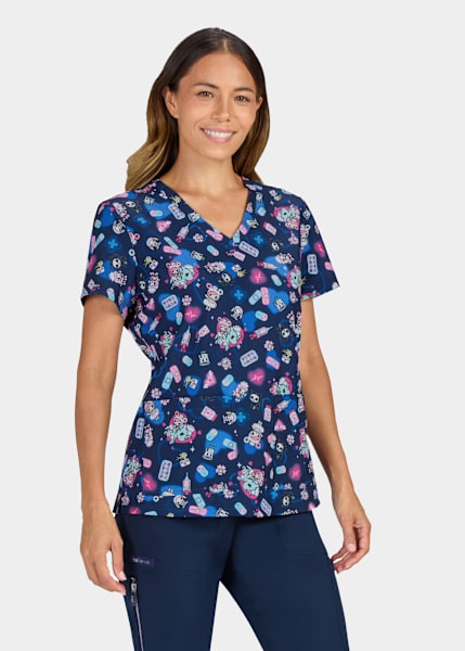 Printed Scrub Tops for Women | Scrubs & Beyond
