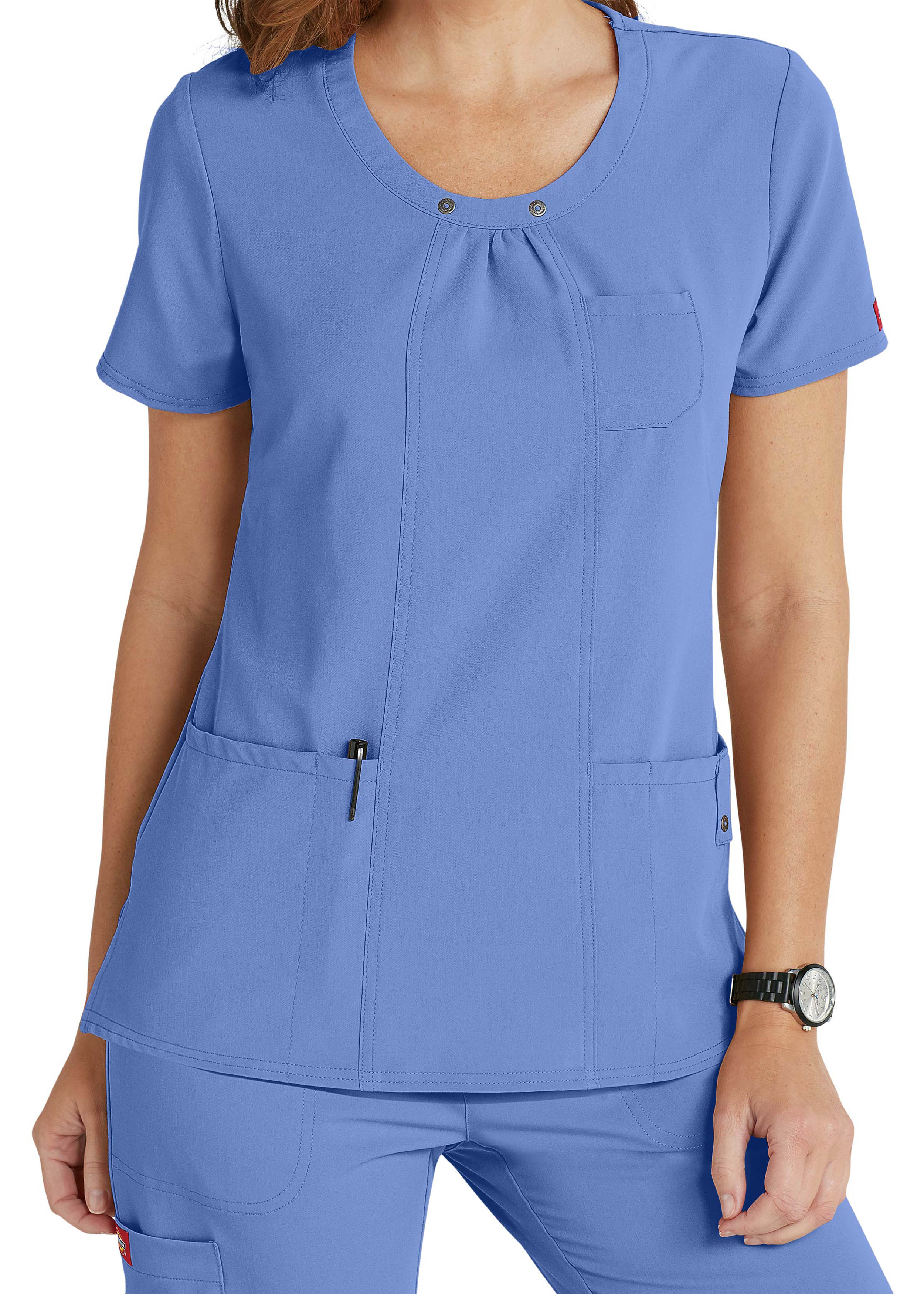 Dickies Xtreme Stretch Scoop Neck Scrub Tops | Scrubs & Beyond | Scrubs ...