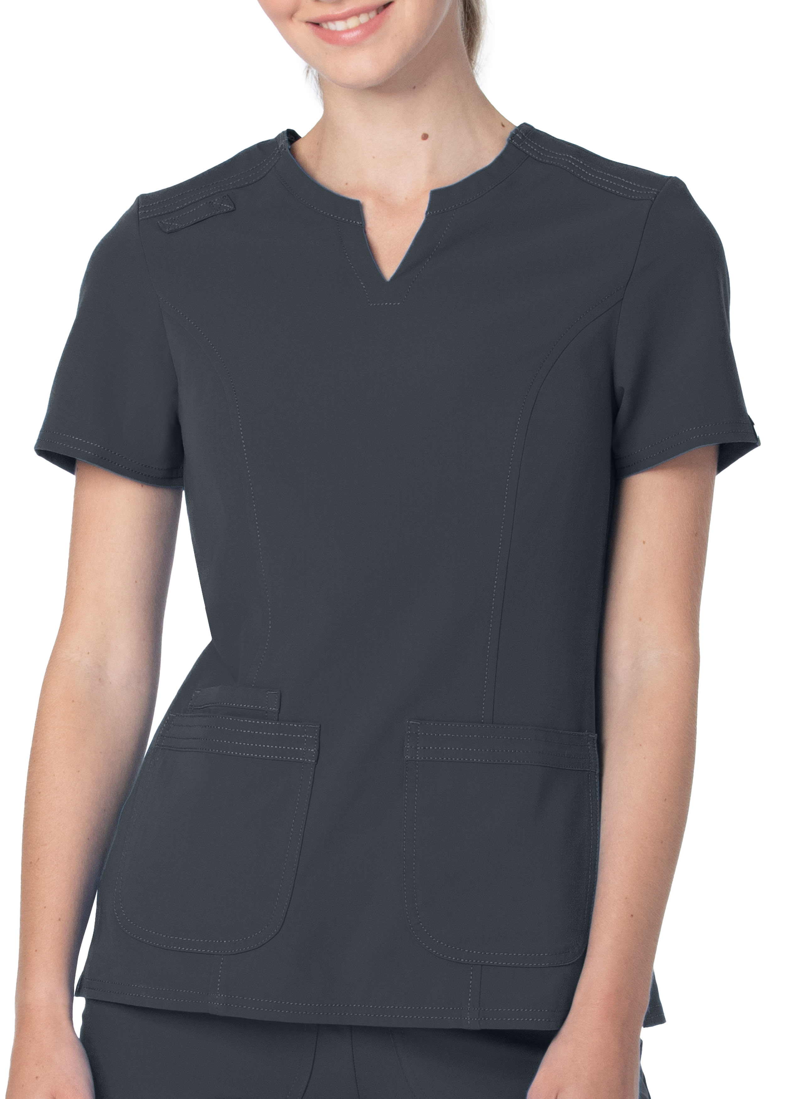 3 Pocket Notch-Neck Scrub Top | Scrubs & Beyond