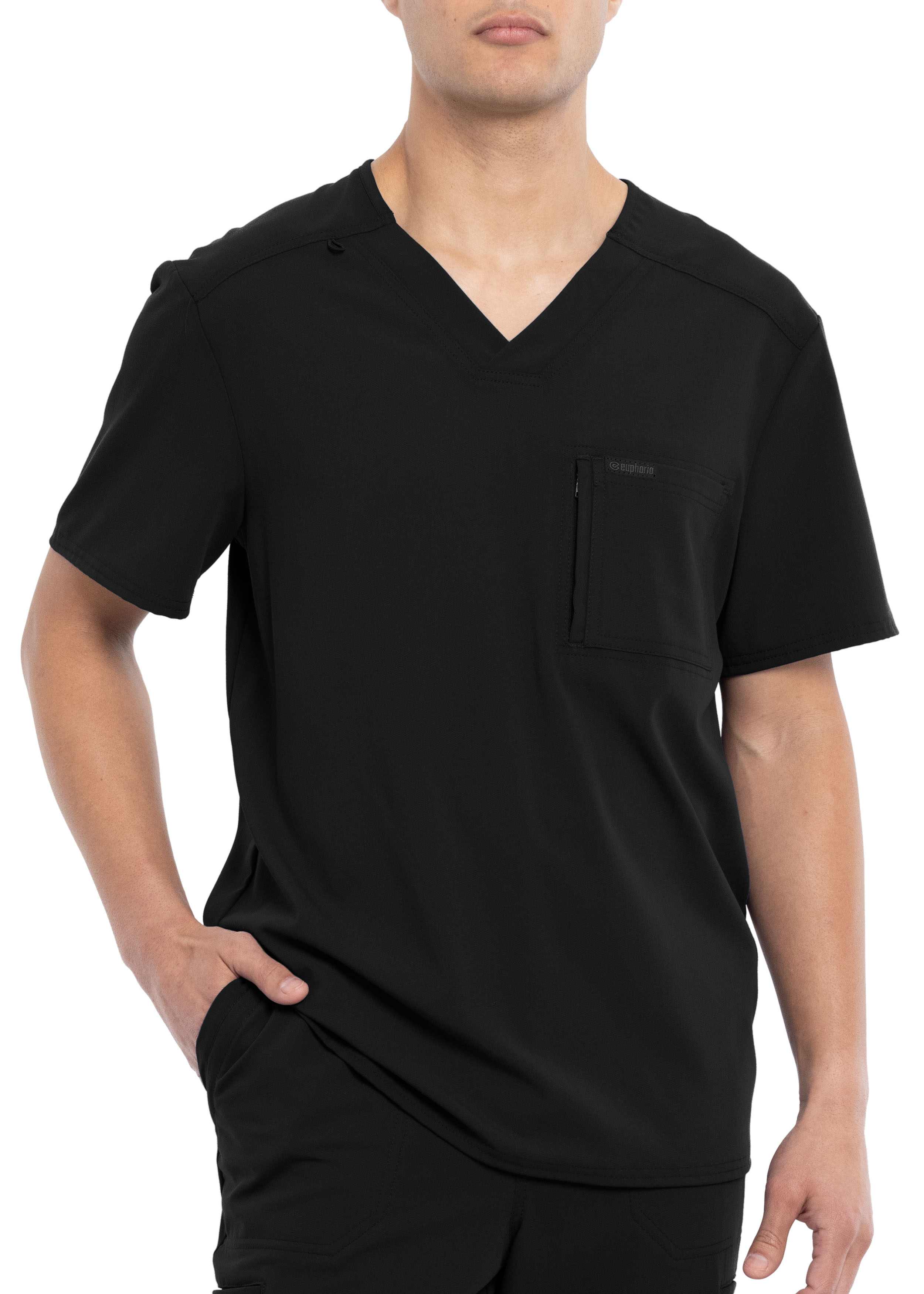 Cherokee Euphoria Men's 1 Pocket V-Neck Scrub Top| Scrubs & Beyond ...