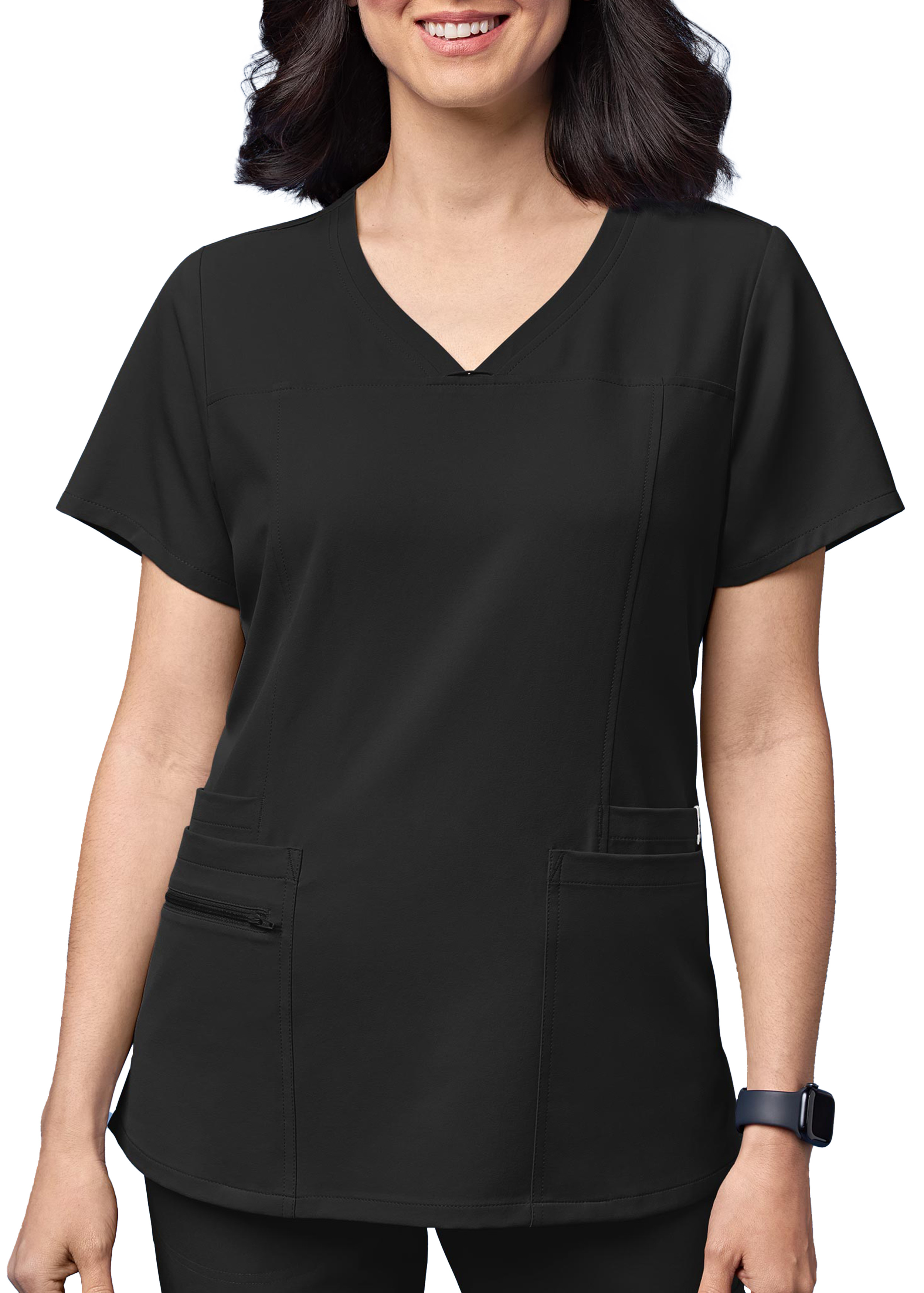 5-Pocket High V-neck Top | Scrubs & Beyond