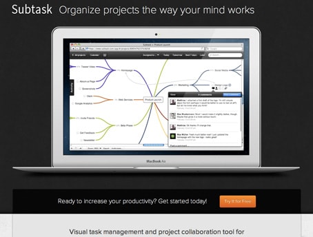 Organize your projects the way your mind works using Subtask!