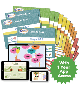 Learn to Read 15 Practice Pack Bundle with 1 Year App Access (5 yrs+ ...