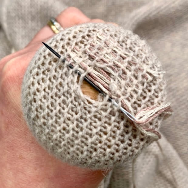 How To Use Decorative Darning to Mend Clothes - Seasalt Cornwall