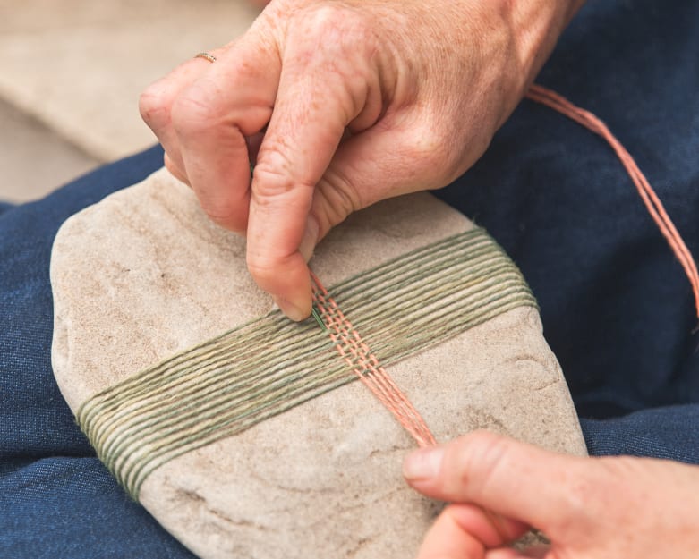 Stone Weaving with ELKA Textiles - Seasalt Cornwall