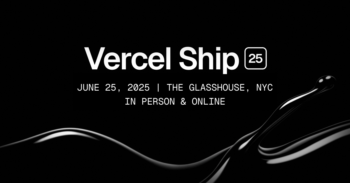 Vercel Ship 2025 — SEESAW