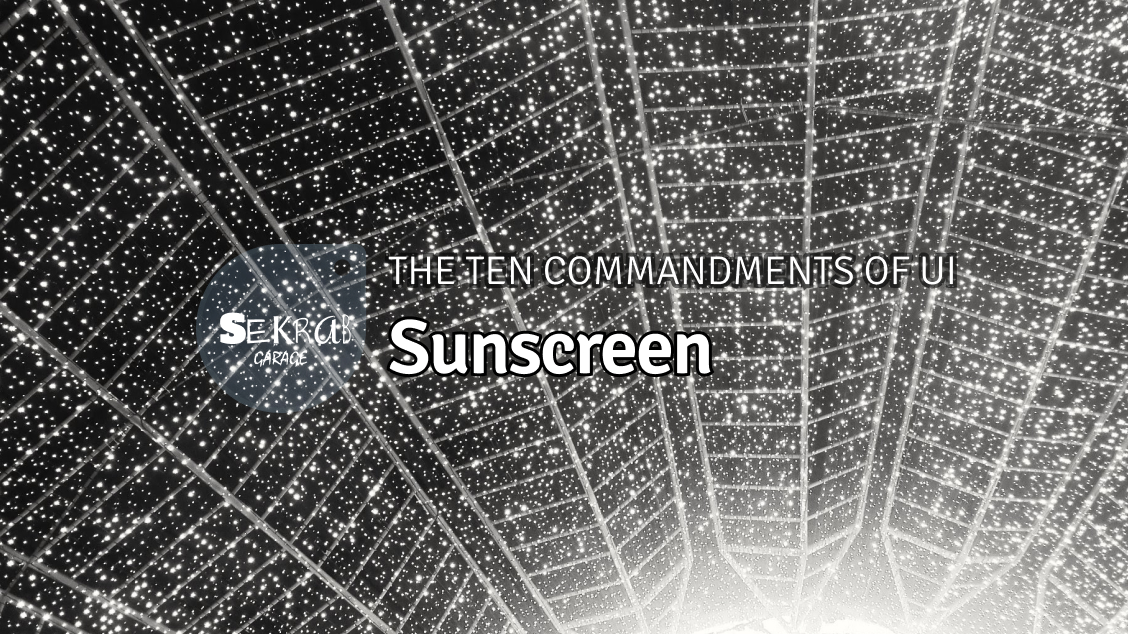 Sunscreen Sekrab Garage 
