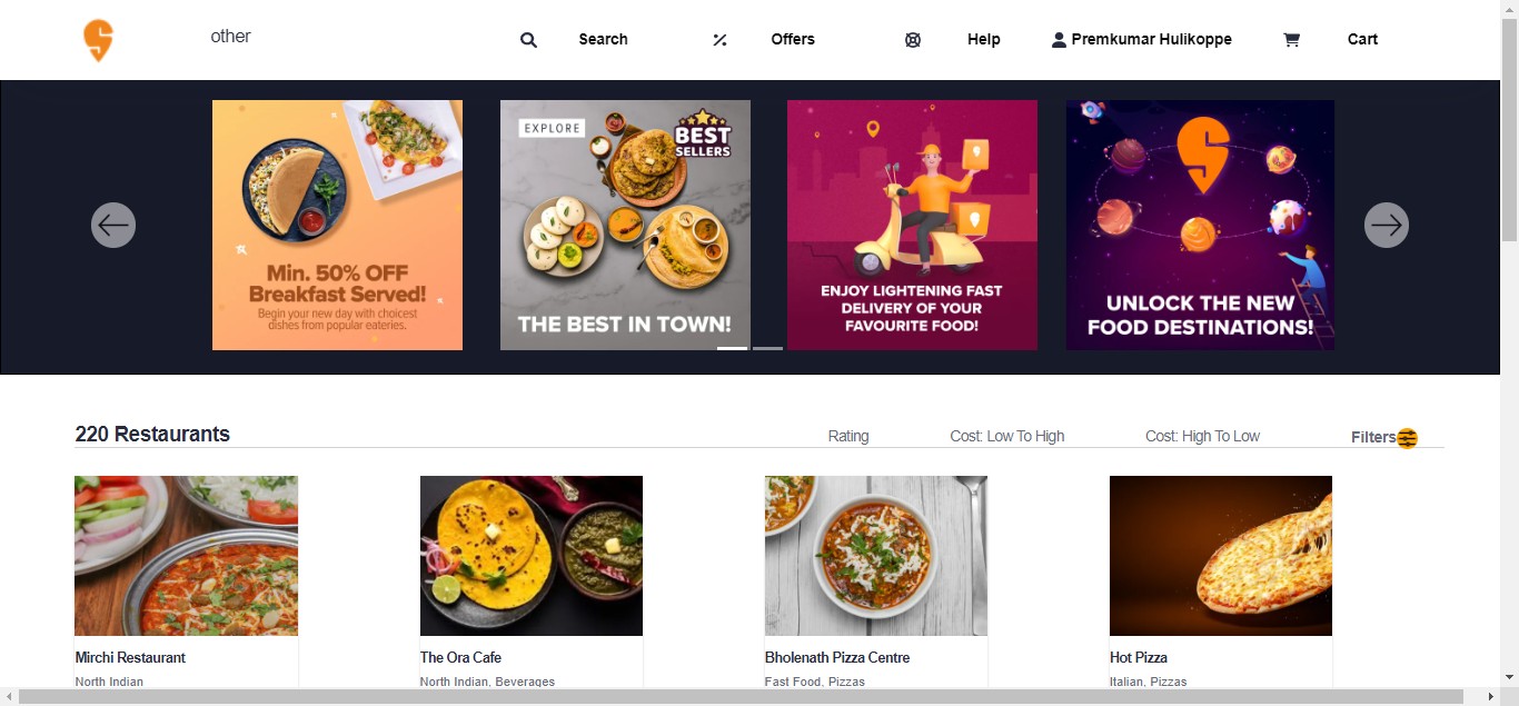 Github H1t3ndr4swiggy Clone This Is A Swiggy Clone Built With React Js Swiggy Is An Indian 