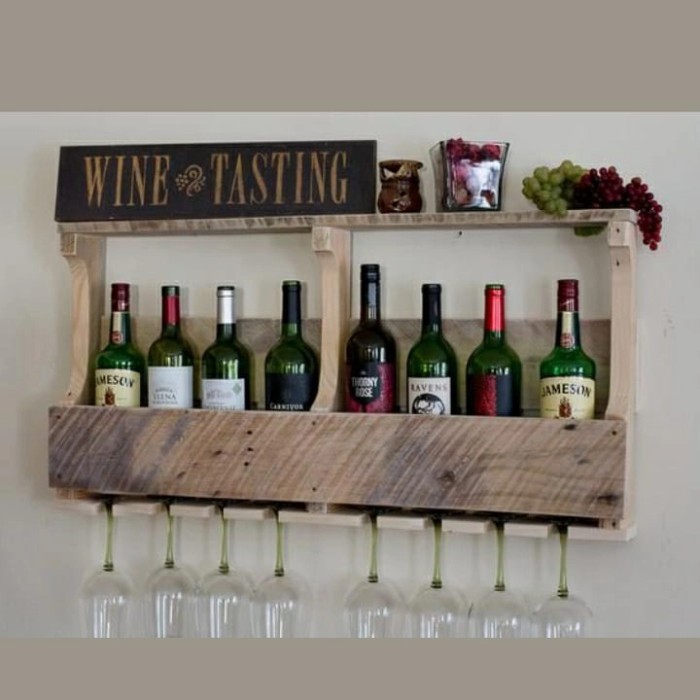 Jual rak botol kitchen set kayu sungkai60x60 (Kode 005)) di Seller PS ...