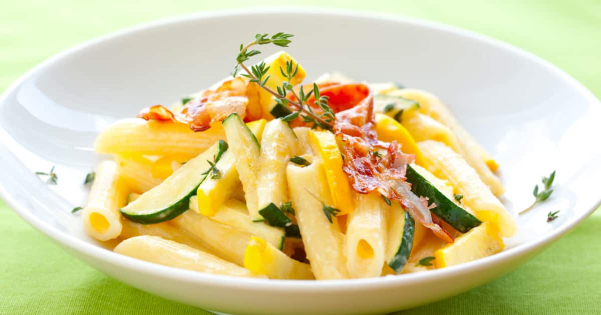 Pâtes fraîches aux courgettes | Zeste