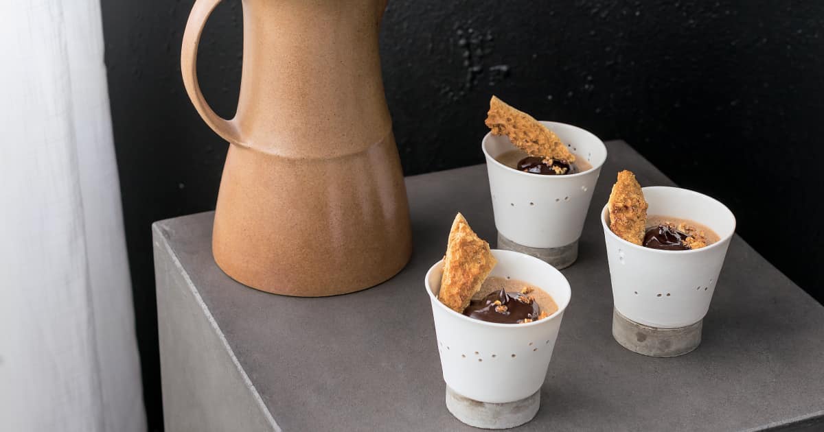 Recette de pots de crème moka et tire-éponge | Zeste